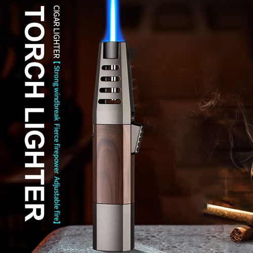 ABS Windproof Torch Cycle Lighter Portable Durable Outdoor Camping BBQ ...