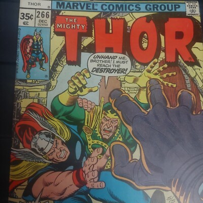 THOR #266 THE DESTROYER FINALE LOKI WALT SIMONSON COVER MARVEL COMICS ...