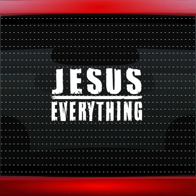 Jesus Over Everything Christian Car Decal Window Vinyl Sticker (20 ...