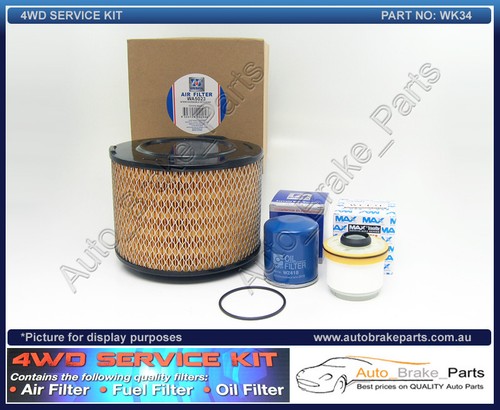 4WD FILTER SERVICE KIT for TOYOTA HILUX KUN26 4Cyl 3Lt 1KD-FTV TURBO ...