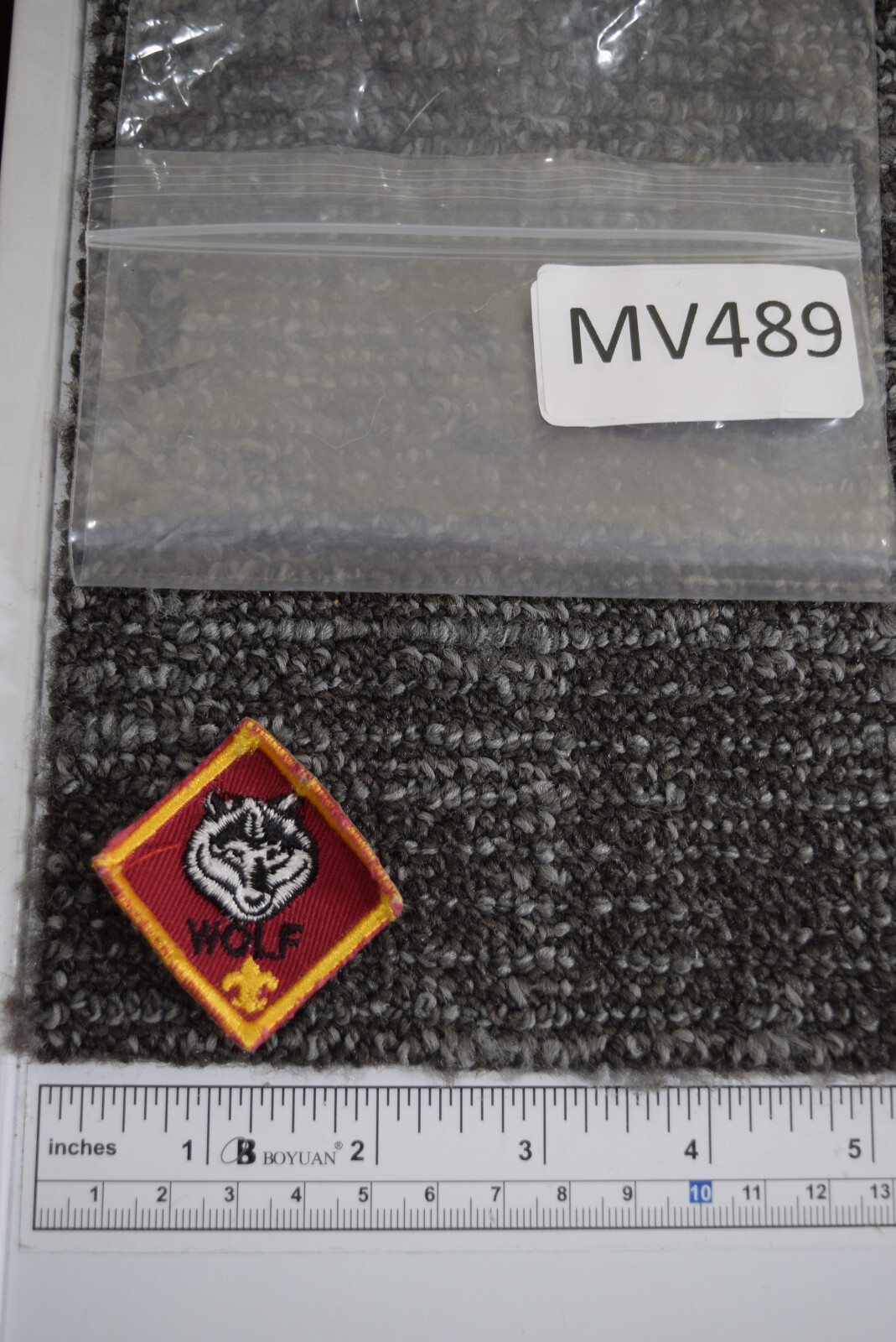 Cub Scout BSA Wolf Rank Embroidered Patch Red Yellow Uniform Shirt Boy ...