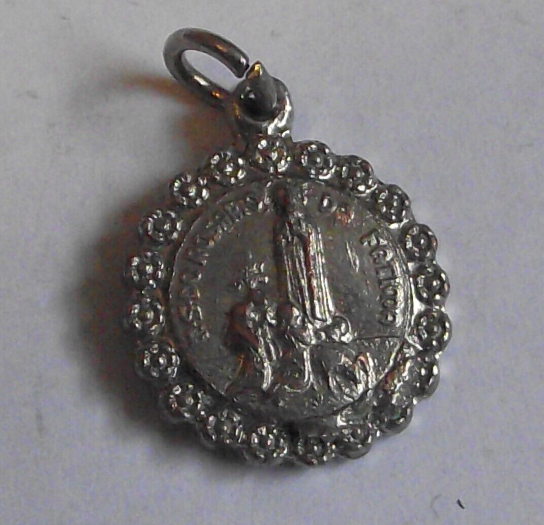 Vintage religious soil relic pendant charm medal Our Lady of Fatima | eBay