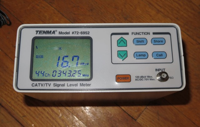 Tenma CATV/TV Signal Level Meter 72-6952 w/ Carrying Case for sale ...