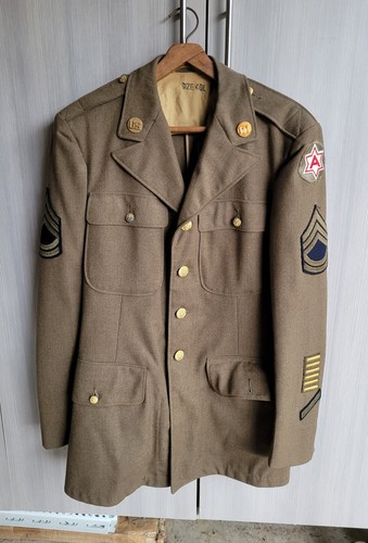 1942 WWII US ARMY TECHNICAL SERGEANT UNIFORM JACKET COAT - 6th ARMY ...