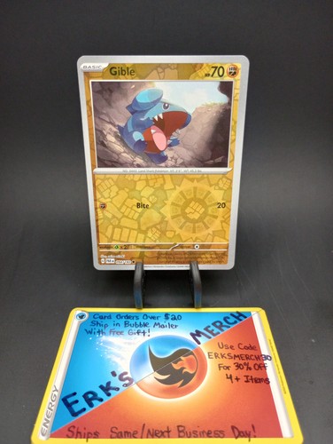 Gible 094/182 Paradox Rift Reverse Holo Common Pokemon Card | eBay