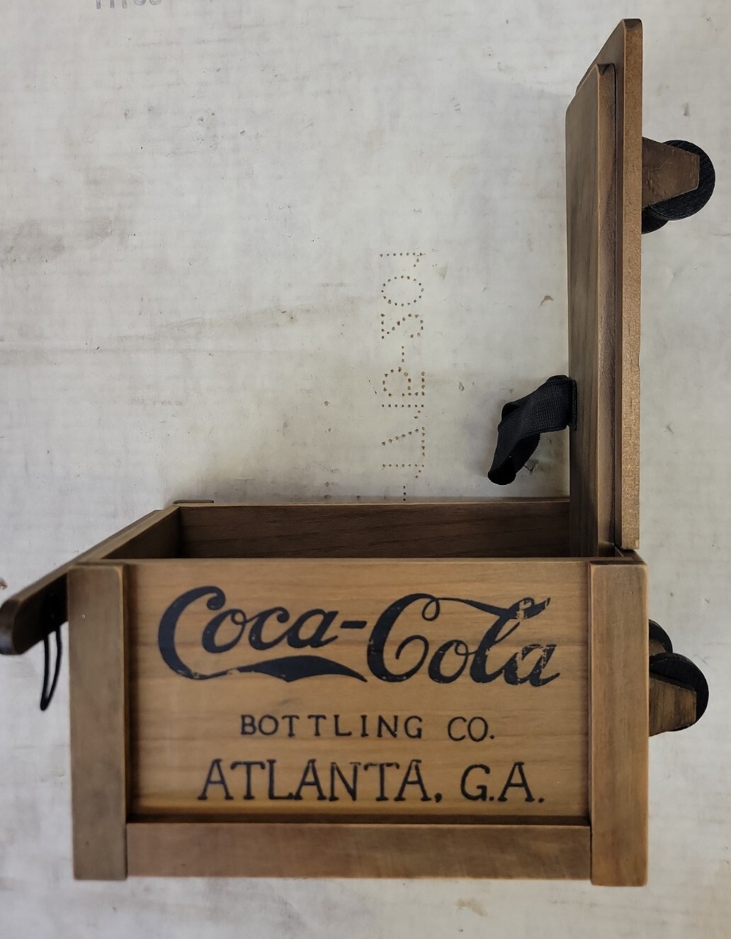 COCA-COLA BOTTLING CO. ATLANTA GA. MINIATURE WOODEN BOX DERBY CART (1E ...