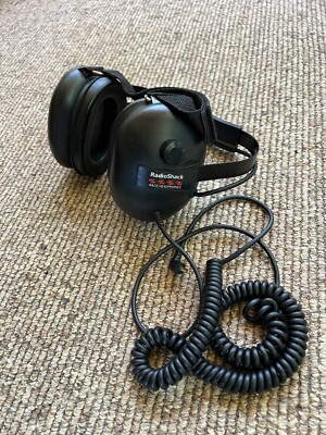 Radio Shack Noise Reducing Race Scanner Headphones Black Adjustable ...