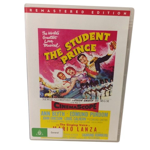 The Student Prince (DVD 1954) Drama Musical Romance Barmaid Region 0 ...