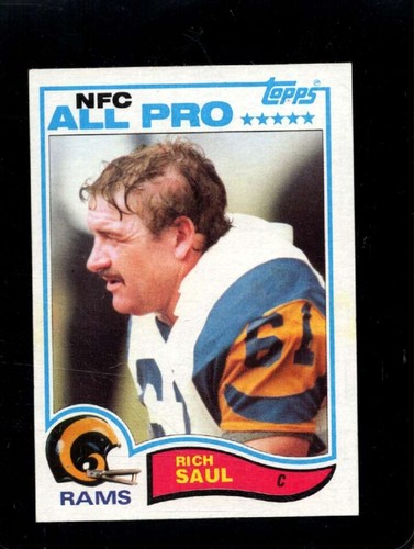 1982 TOPPS #383 RICH SAUL EXMT LA RAMS AP *X71314 | eBay