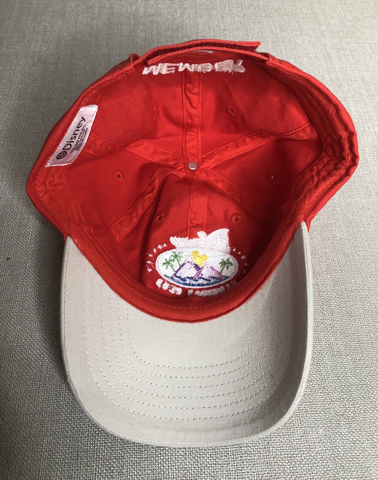 Disney Vacation Club Member DVC red hat baseball cap tropical island ...