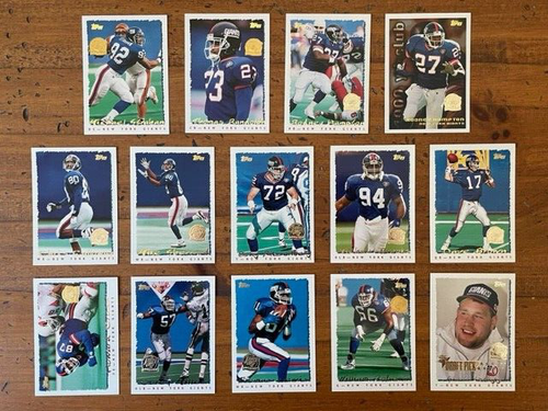 1995 Topps New York Giants Team Set ( 14 ) *Jaguars Inaugural Logo* NM ...