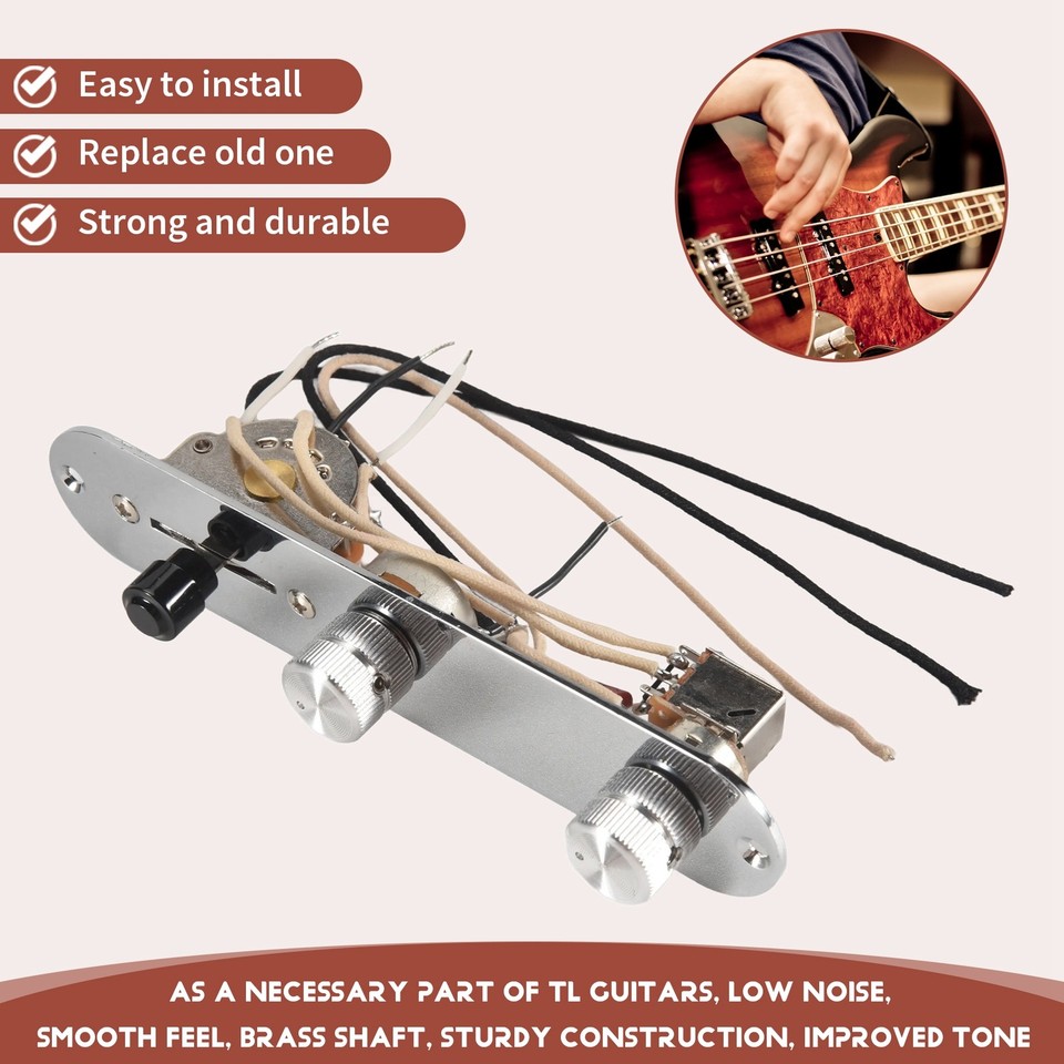 Vorverdrahtete Gitarren-Steuerplattenbaugruppe, Geladener 3-Wege ...