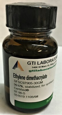 Ethylene dimethacrylate, 99.6%, stabilized, for synthesis, Certified ...