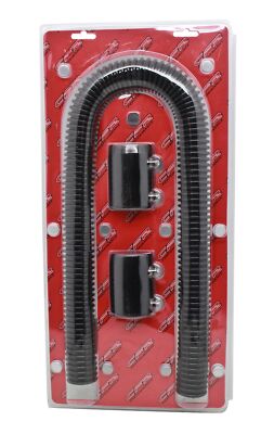 36" Black Universal Flexible Stainless Steel Radiator Hose kit-CHEVY ...