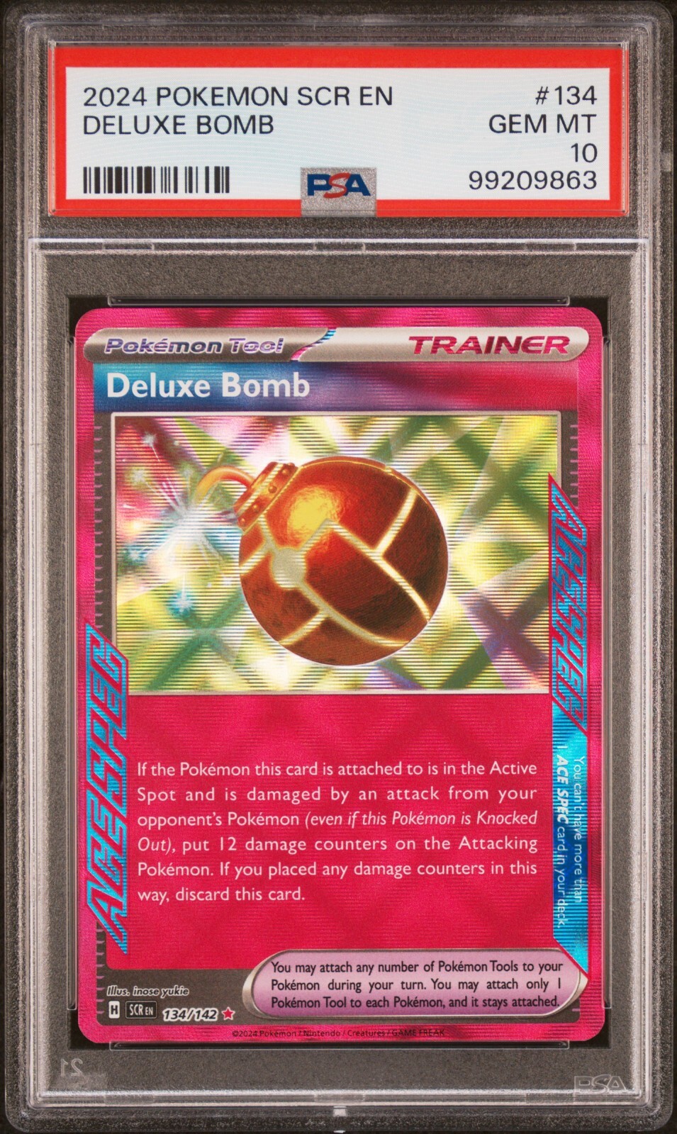 Deluxe Bomb 2024 Scarlet & Violet: Stellar Crown #134/142 Holo (ACE ...