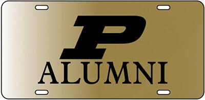 PURDUE UNIVERSITY Gold ALUMNI Laser Mirrored License Plate / Car Tag | eBay