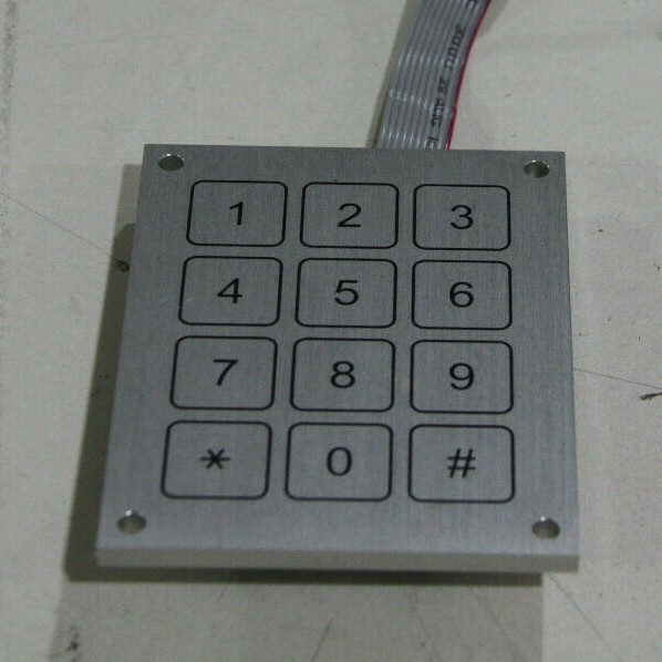 Grayhill 37F1-AB2-AC1 Keypad (37F Series, 3 x 4, Matrix, Aluminium, 200 ...