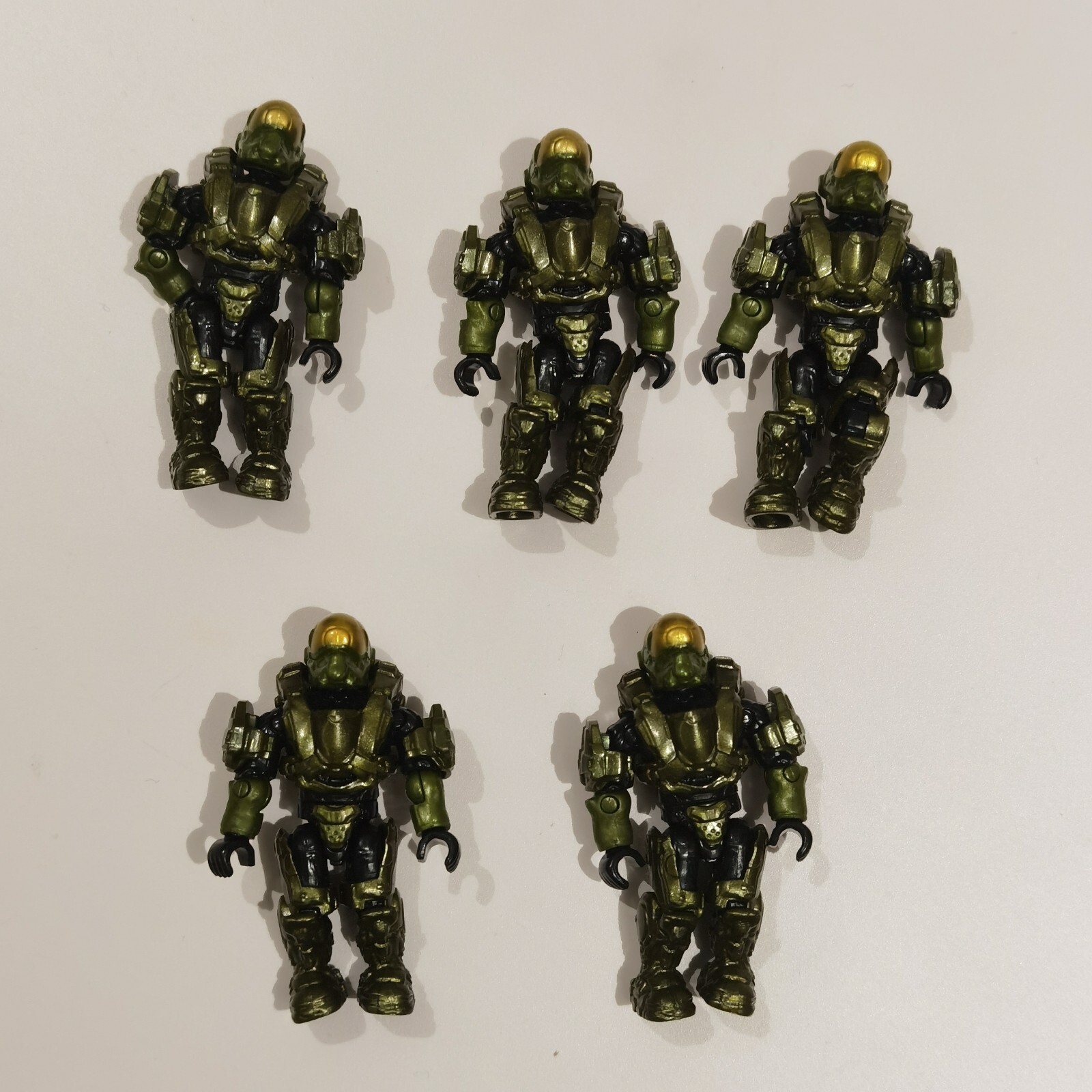 mega bloks Construx halo SPARTAN Vector model 5×loose action figure toy ...