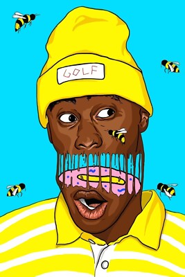 NEW Tyler the Creator Bees Print Poster Canvas Vector Art Music FREE ...