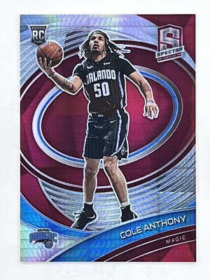 Cole Anthony 2020-21 Panini Spectra Asia Red Prizm RC #105 NBA Magic ...