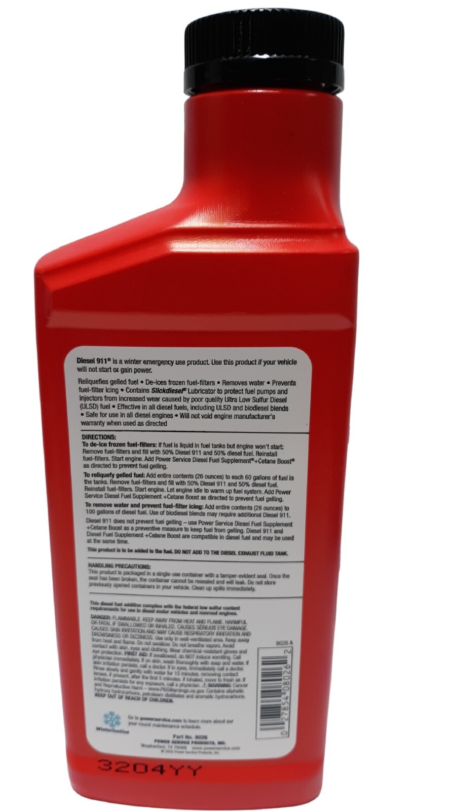 3 Pk. Power Service Diesel 911 Part No. 8026 Fuel Supplement - Anti-Gel ...