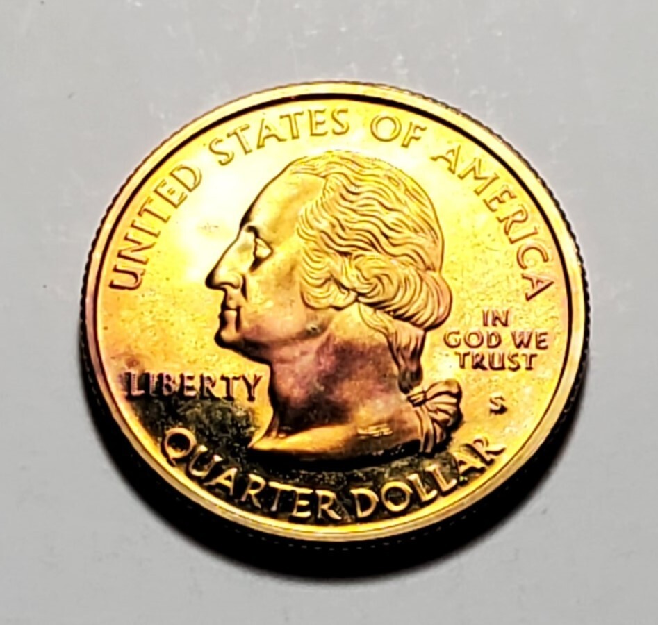 TONED 2007 S WASHINGTON STATE QUARTER CLAD PROOF UNC #C3809 | eBay