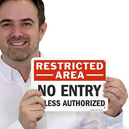 - S-0921-AL-10 "Restricted Area - No Entry Unless Authorized" Sign | 7 ...