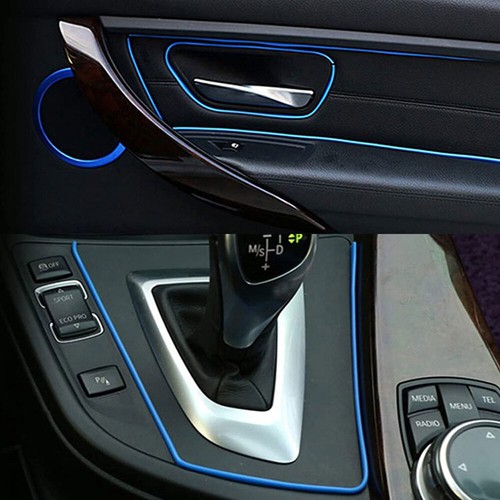 Blue Line Car Door Panel Edge Gap Strip Cover Decor Molding Trim ...