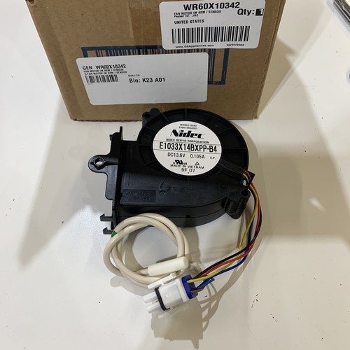 WR60X10342 New GE Fan Motor Ice Maker Asm / Sensor OEM Genuine (A3) | eBay