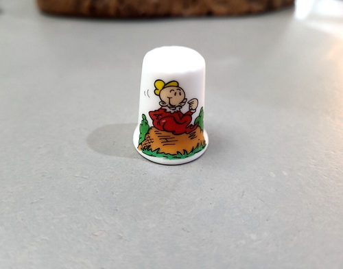 Collectable Sweet Pea /Popeye Stoke-on-Trent Fine Bone China Thimble ...