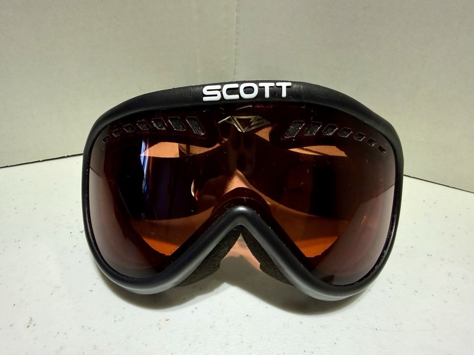 1990s Vintage Retro Scott ACS Ski / Snowboard Goggles w Black Frame ...