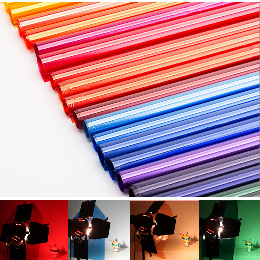 Colors Lighting Filter Gel Sheets 16x20" 40x50cm For Photo Camera ...