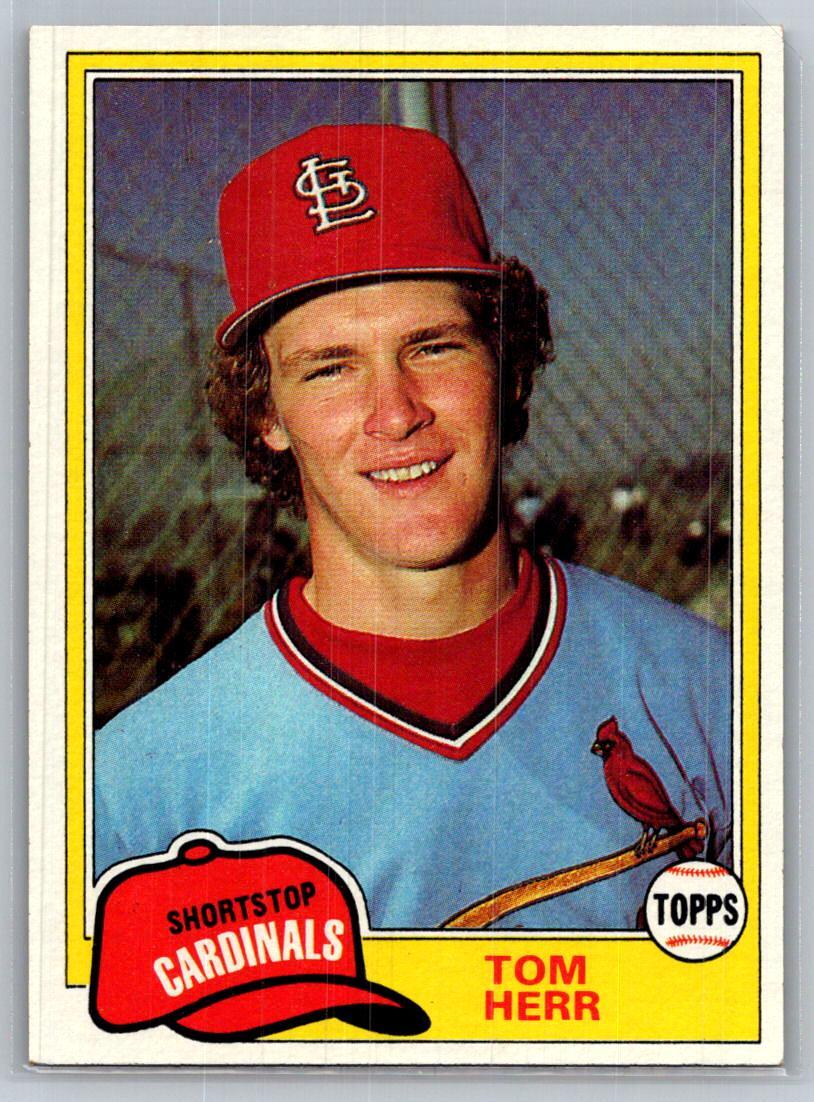 1981 Topps Baseball #266 Tom Herr - VG - St. Louis Cardinals | eBay