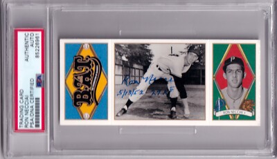 Ron Necciai 27 K’s No Hitter, 1952 Pirates PSA/DNA SIGNED CARD (TOUGH ...