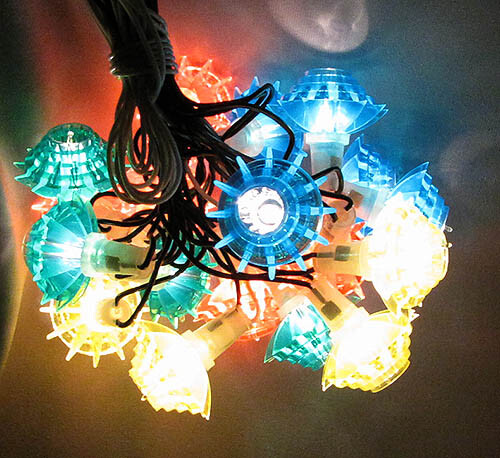 Garland Electric Christmas Light Russian Old Vintage Soviet New Year ...