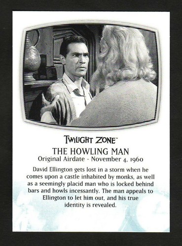 COMPLETE TWILIGHT ZONE BASE CARD 24 THE HOWLING MAN AND DUST | eBay