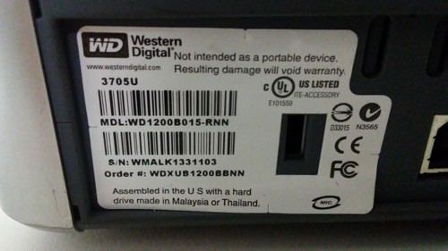 GUARANTEED! WESTERN DIGITAL 120GB EXTERNAL HARD DRIVE WD1200B015-RNN | eBay