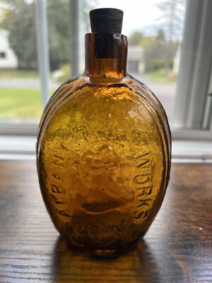 Historical Flask Albany NY-Reproduction Bottle | eBay