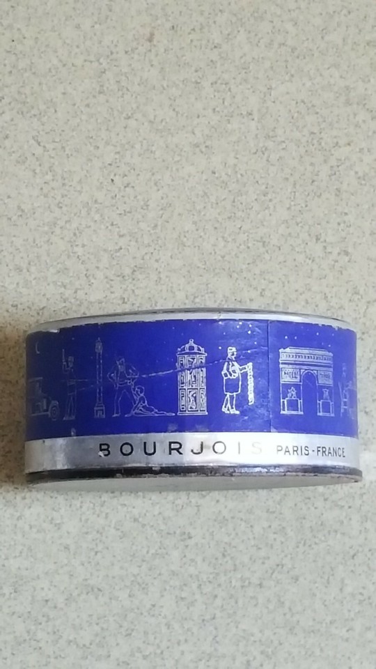 TWO VINTAGE FACE POWDER BOXES,COTY AIR SPUN USA&SOIR DE PARIS MADE IN ...