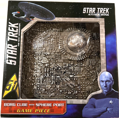 STAR TREK ATTACK WING BORG CUBE WITH SPHERE PORT Brand New *Factory ...