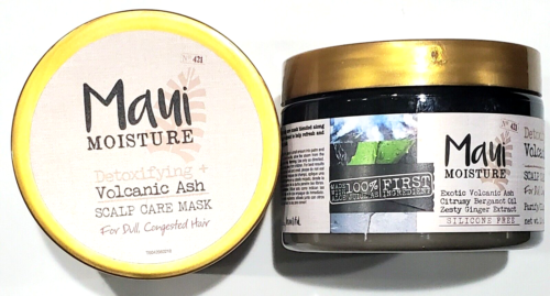 2 Packs Maui Moisture Detoxifying Volcanic Ash Scalp Care Mask Dull ...