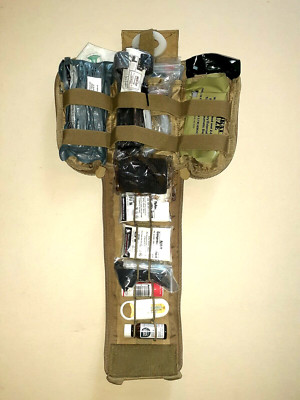 **NEW** Tan Medical First Aid Trauma Kit IFAK/MFAK - Fully Stocked w ...