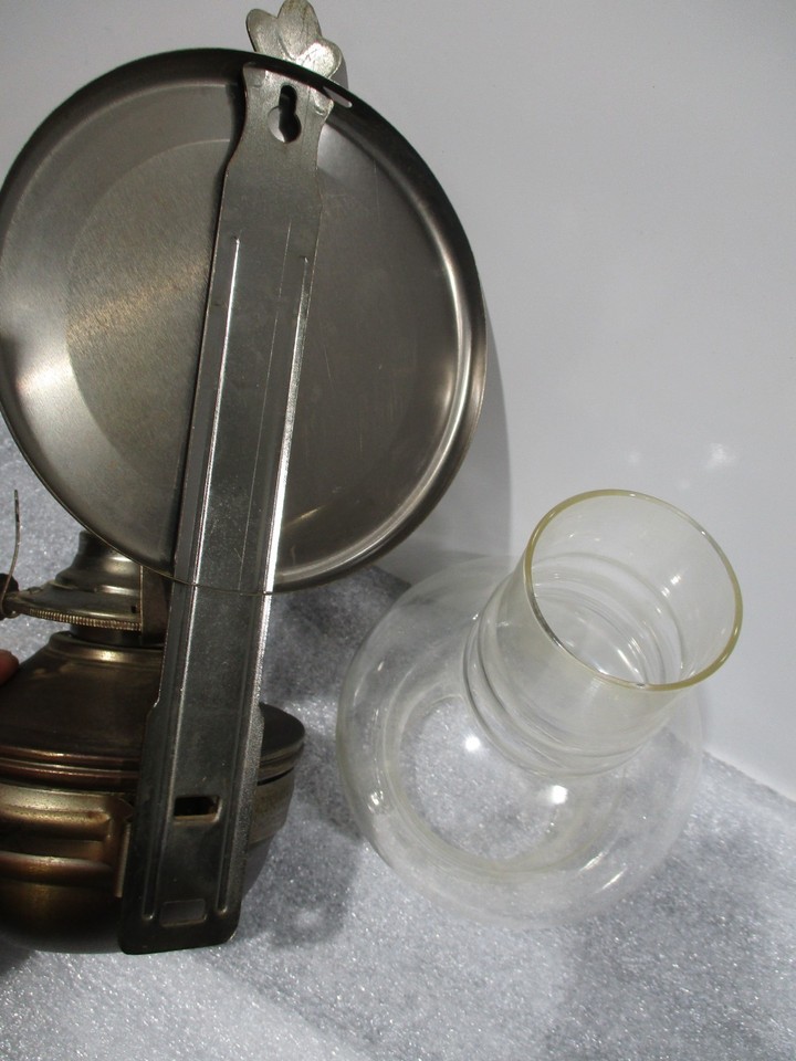 Vtg LAMPLIGHT FARMS Wall or Tabletop Sconce OIL LAMP w/ Deflector 11 ...