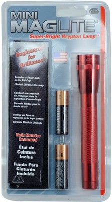 Mag Instrument Mini MagLite AA Flashlight - Presentation Box, Red ...