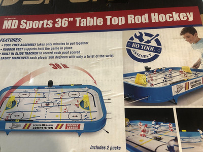 MD Sports 36" Table Top Rod Hockey Game Set - Perfect Hockey Toy new | eBay