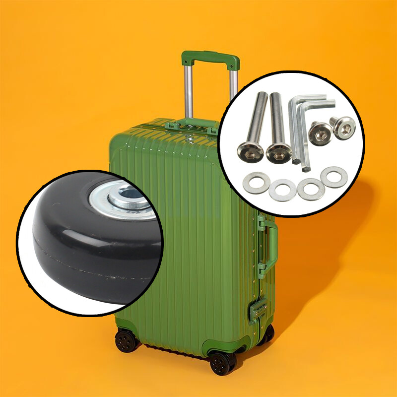 4Pcs Suitcase Wheels Replacement For Luggage Accessories Trolley Case ...