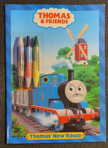 Thomas & Friends THOMAS' NEW ROUTE Coloring Book, with Chunky Crayons ...
