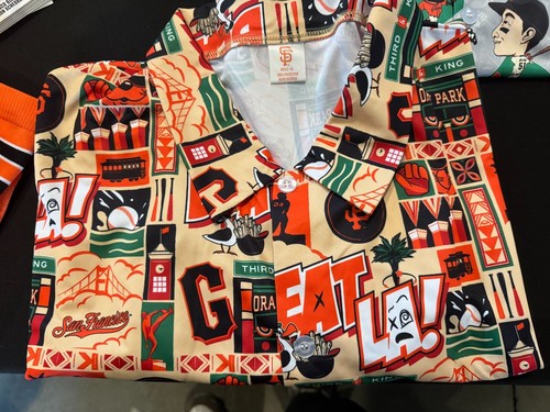 SF Giants Beat LA and 2014 Reunion Hawaiian SGA Shirts Size XL - Both ...