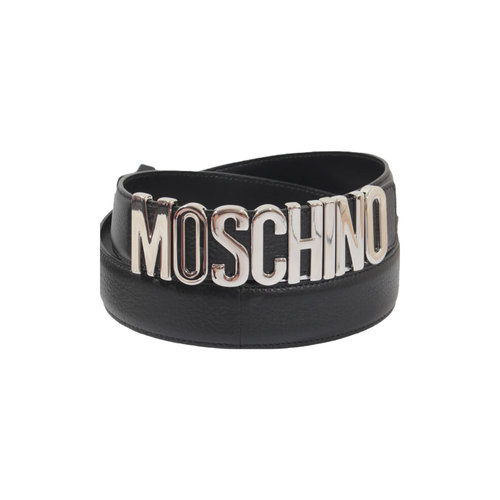 MOSCHINO Couture AEFFE Logo Buckle Leather Belt Black Size IT 58 A8009 ...