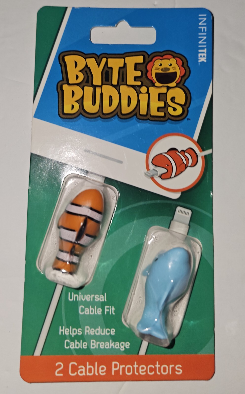 Infinitek 2 Pack Byte Buddies Universal Fit Cable Protectors Fish | eBay